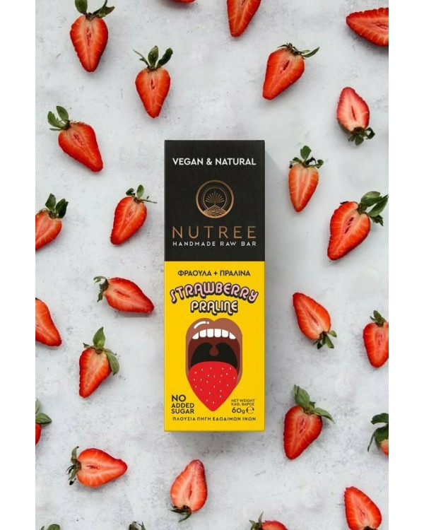 Strawberry Praline Raw / Energy Bar No Added Sugar
